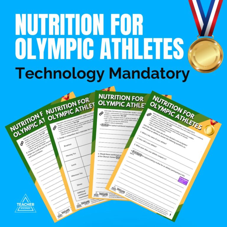 Nutrition for Olympic Athletes - Teacher Professional Development