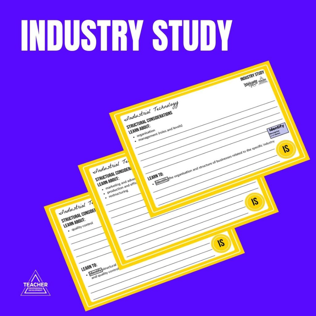 HSC Industrial Technology Study Templates - Teacher Professional ...