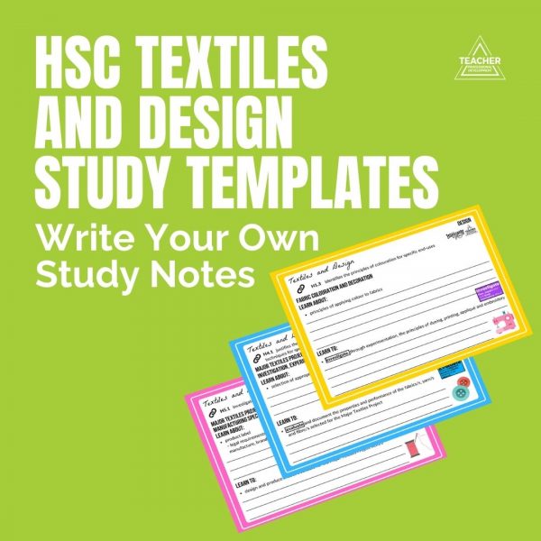 HSC Textiles and Design Study Templates - Teaching Resource