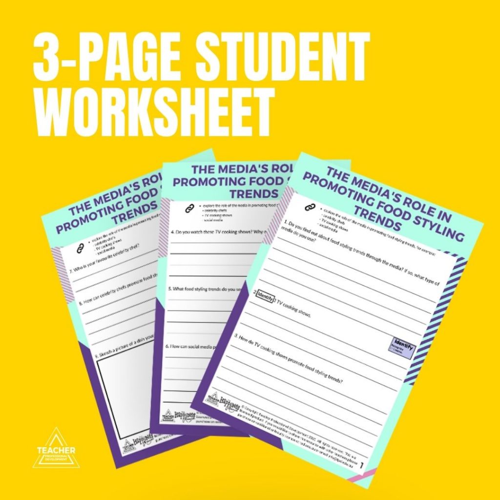 Life Skills The Media’s Role in Promoting Food Styling Trends - Teacher ...