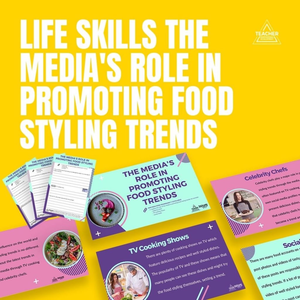 Life Skills The Media’s Role in Promoting Food Styling Trends - Teacher ...