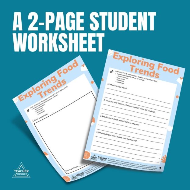 Life Skills Exploring Food Trends - Teacher Professional Development