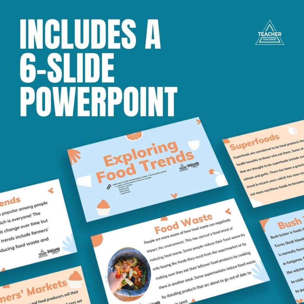 Life Skills Exploring Food Trends - Teacher Professional Development