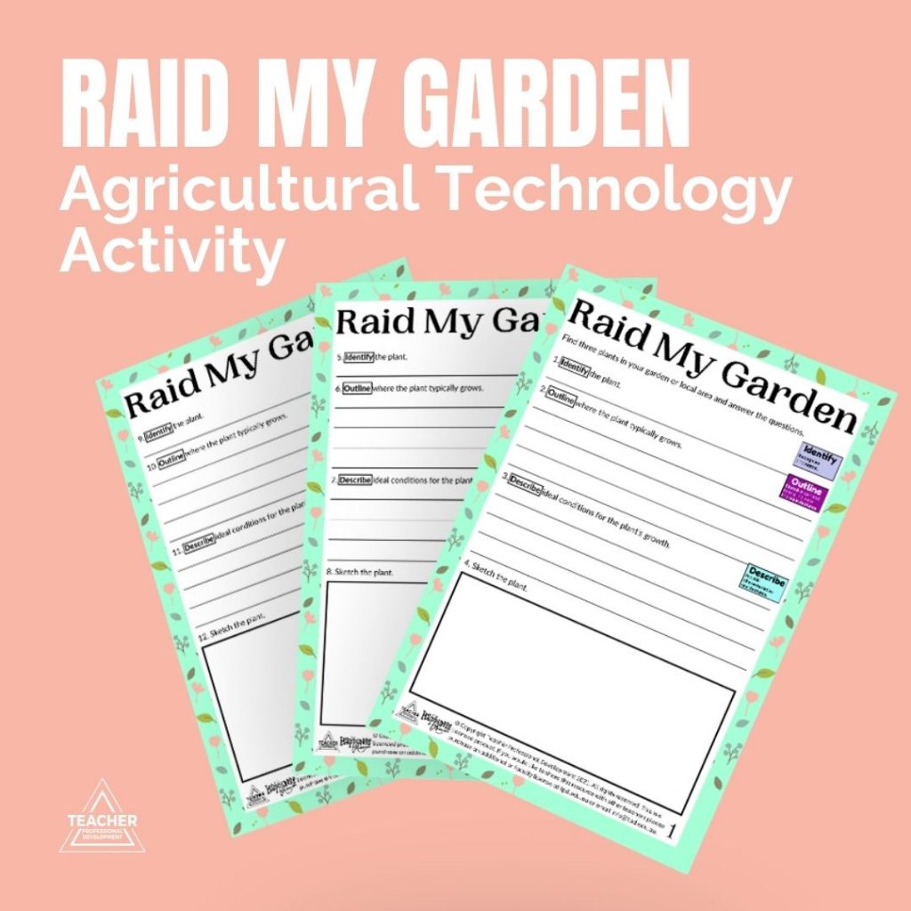 Raid My Garden - Teacher Professional Development