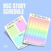 HSC Study Schedule - Teaching Resource