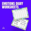 Emotions Diary Worksheet - Teacher Professional Development