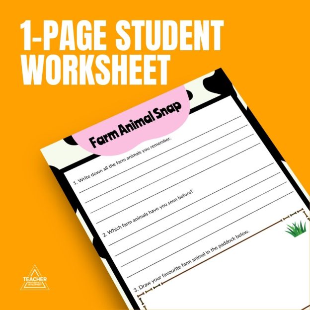 Farm Animal Snap - Teacher Professional Development