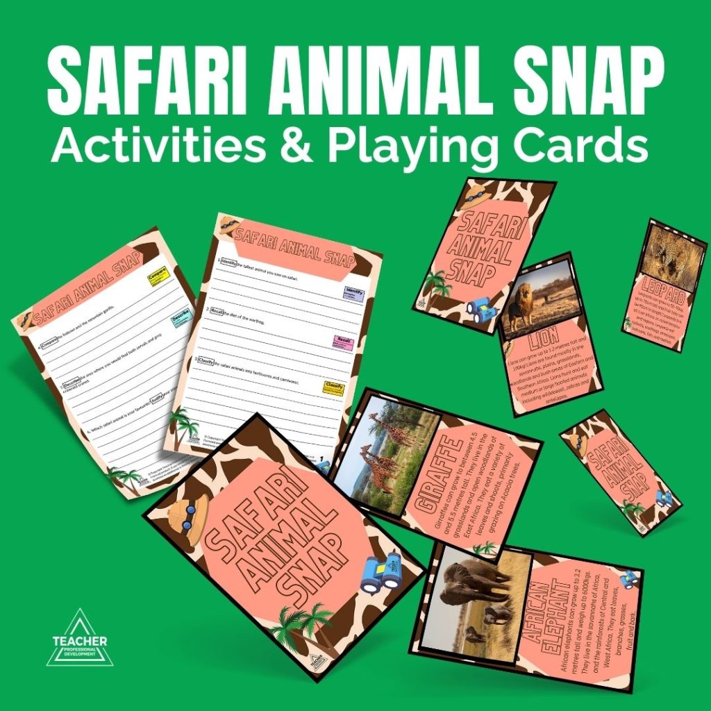 Safari Animal Snap - Teacher Professional Development