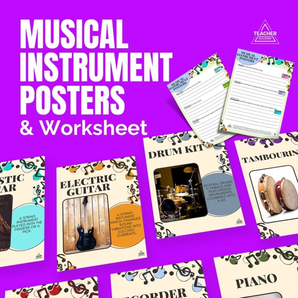 Musical Instrument Posters - Teacher Professional Development