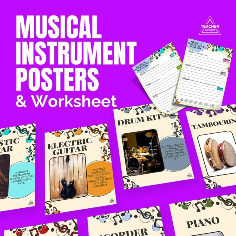 Musical Instrument Posters - Teacher Professional Development