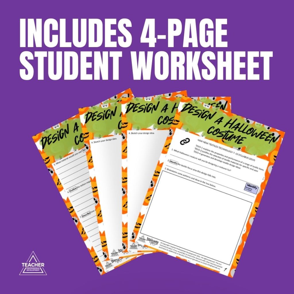 Design a Halloween Costume - Teacher Professional Development