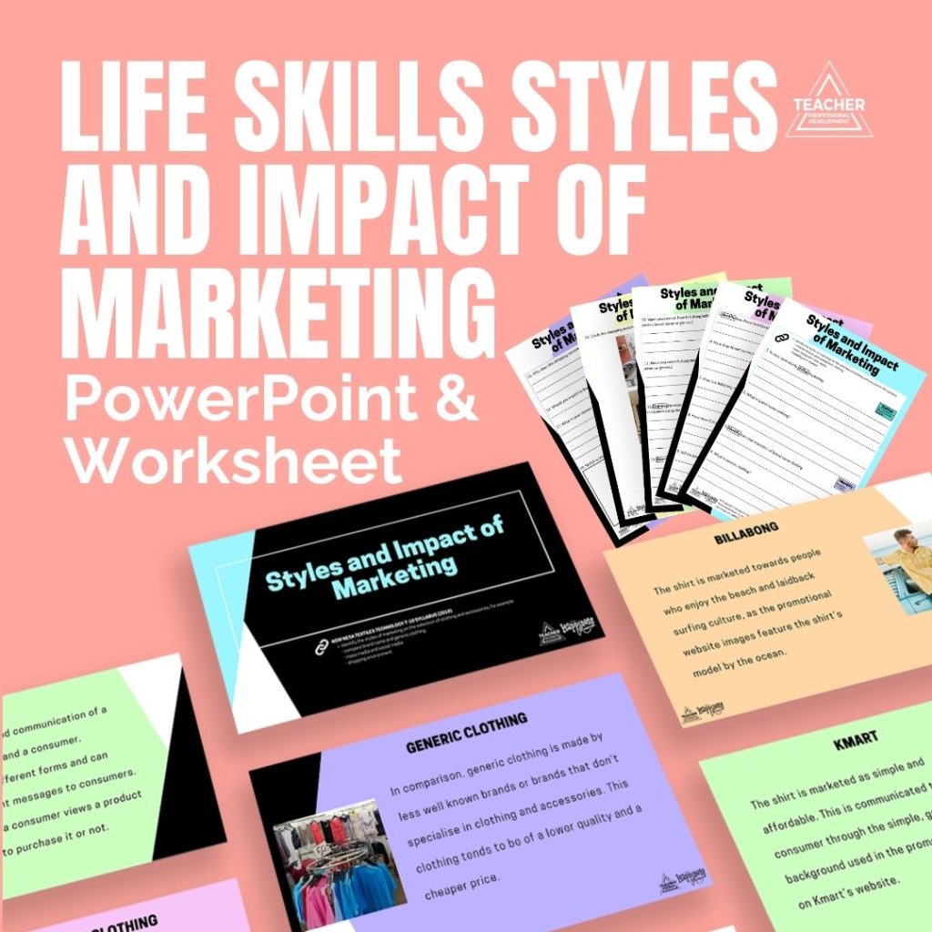 Life Skills Styles and Impact of Marketing - Teacher Professional ...