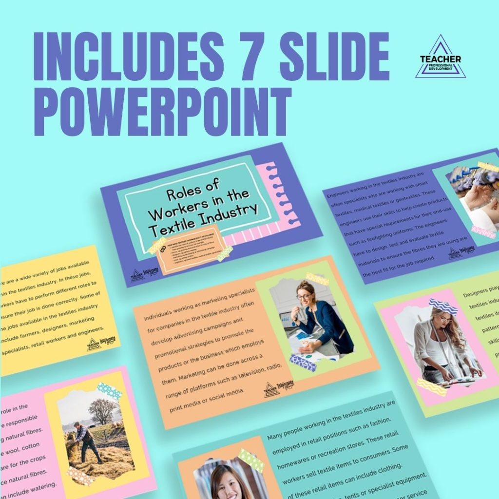 Life Skills Roles of Workers in the Textile Industry - Teacher ...