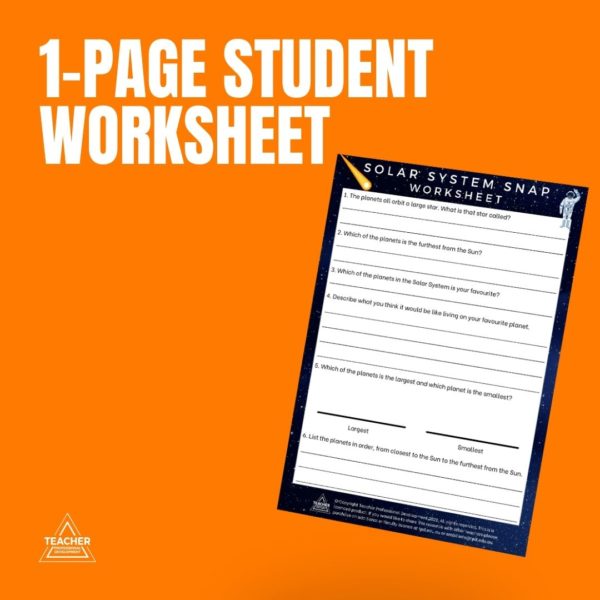 Solar System Snap - Teacher Professional Development