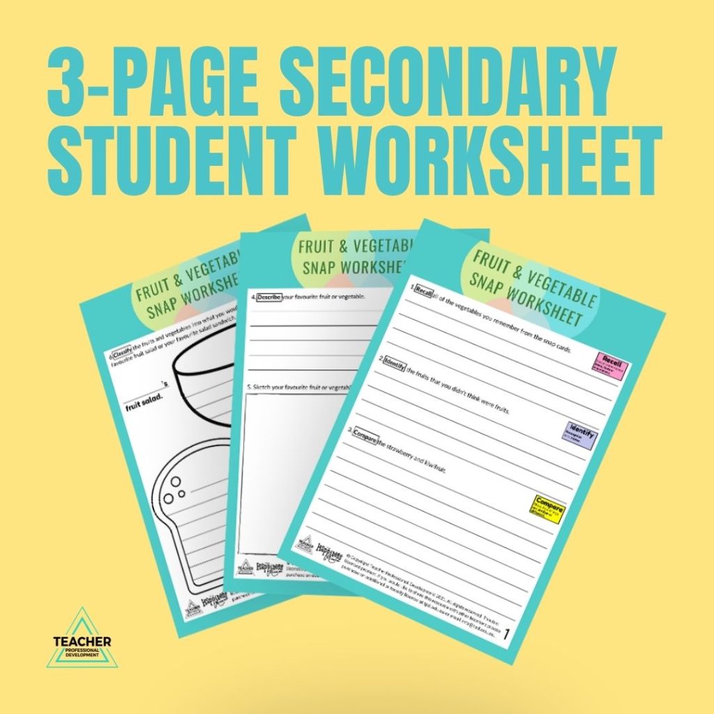 Fruit and Vegetable Snap - Teacher Professional Development
