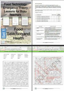 Food Technology Lessons for Busy Teachers - "Food Selection and Health ...