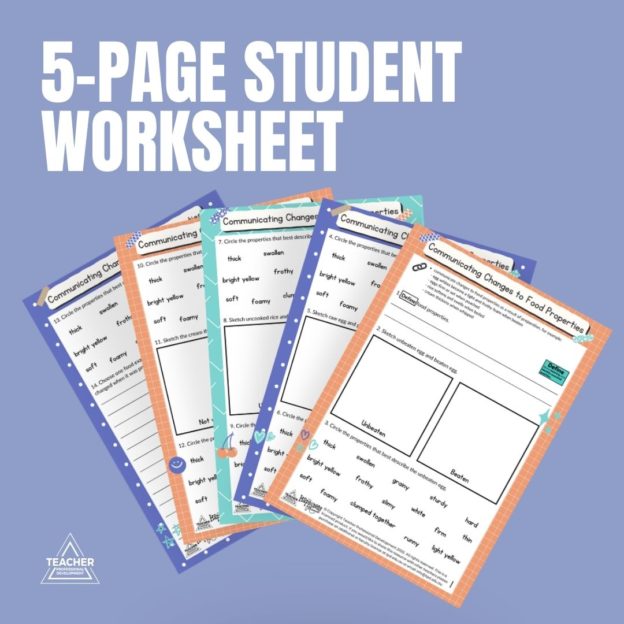 Life Skills Communicating Changes to Food Properties - Teacher ...