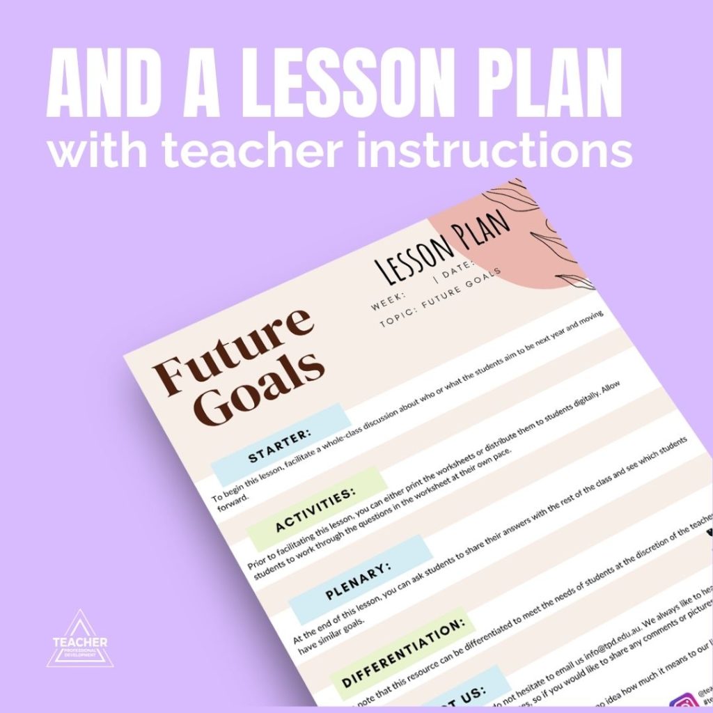 Future Goals - Teacher Professional Development