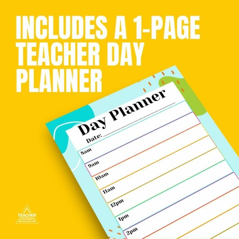 Teacher Day Planner - Teacher Professional Development