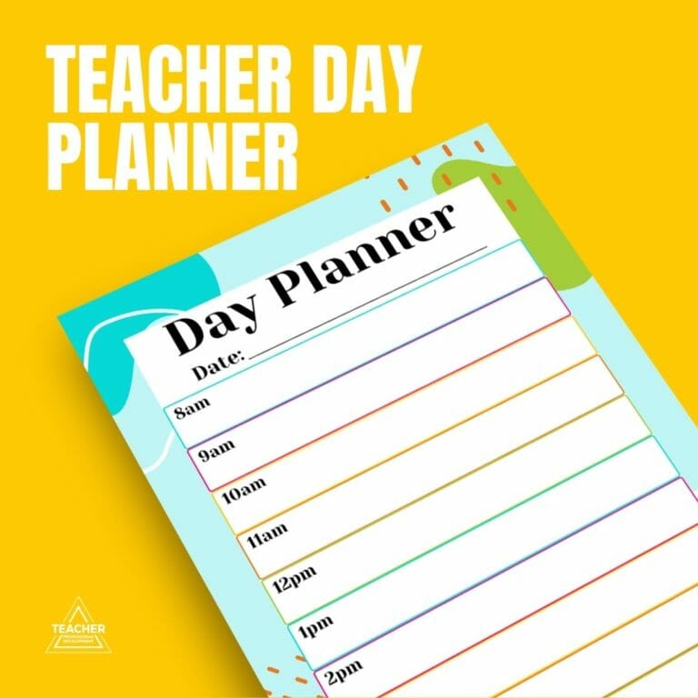 Teacher Day Planner - Teacher Professional Development