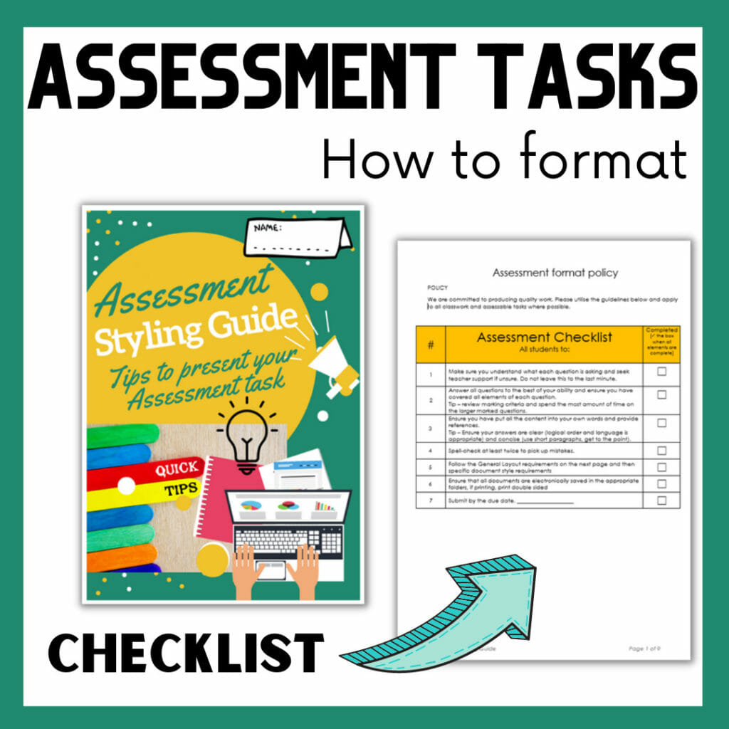 Assessment Task Styling Guide - Teacher Professional Development