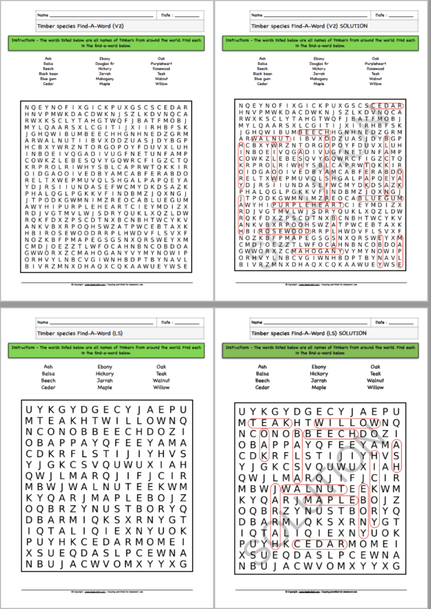 Woodwork Lessons for Busy Teachers - Set 3 "Materials" - Teacher ...