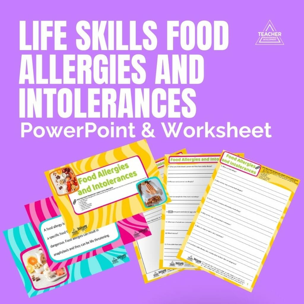 Life Skills Food Allergies and Intolerances - Teacher Professional ...