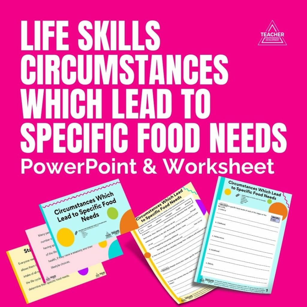 Food Scattergories - Teacher Professional Development