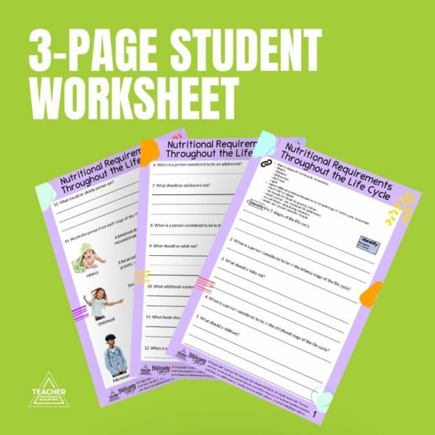 Life Skills Nutritional Requirements Throughout the Life Cycle ...