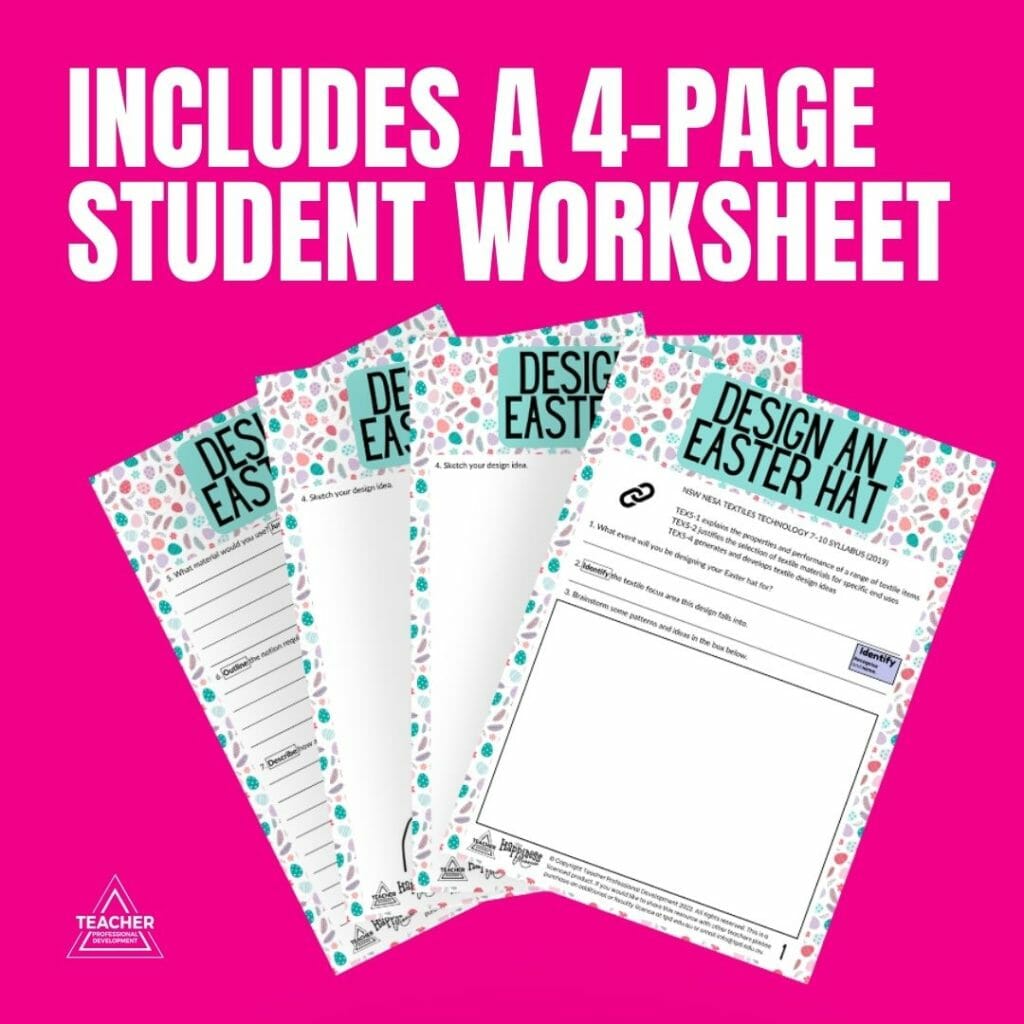 Textiles Design an Easter Hat - Teacher Professional Development