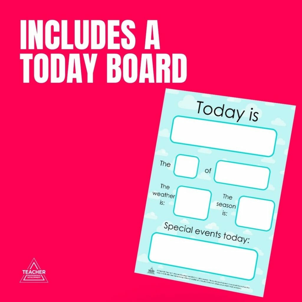 Today Board - Teacher Professional Development