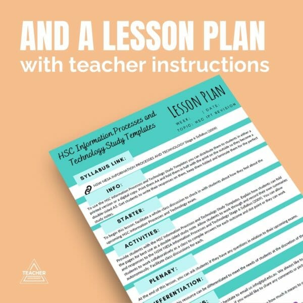 HSC Information Processes and Technology Study Templates