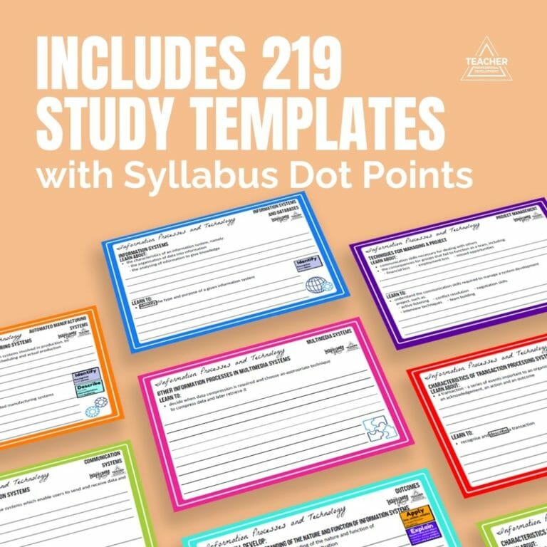 HSC Information Processes and Technology Study Templates