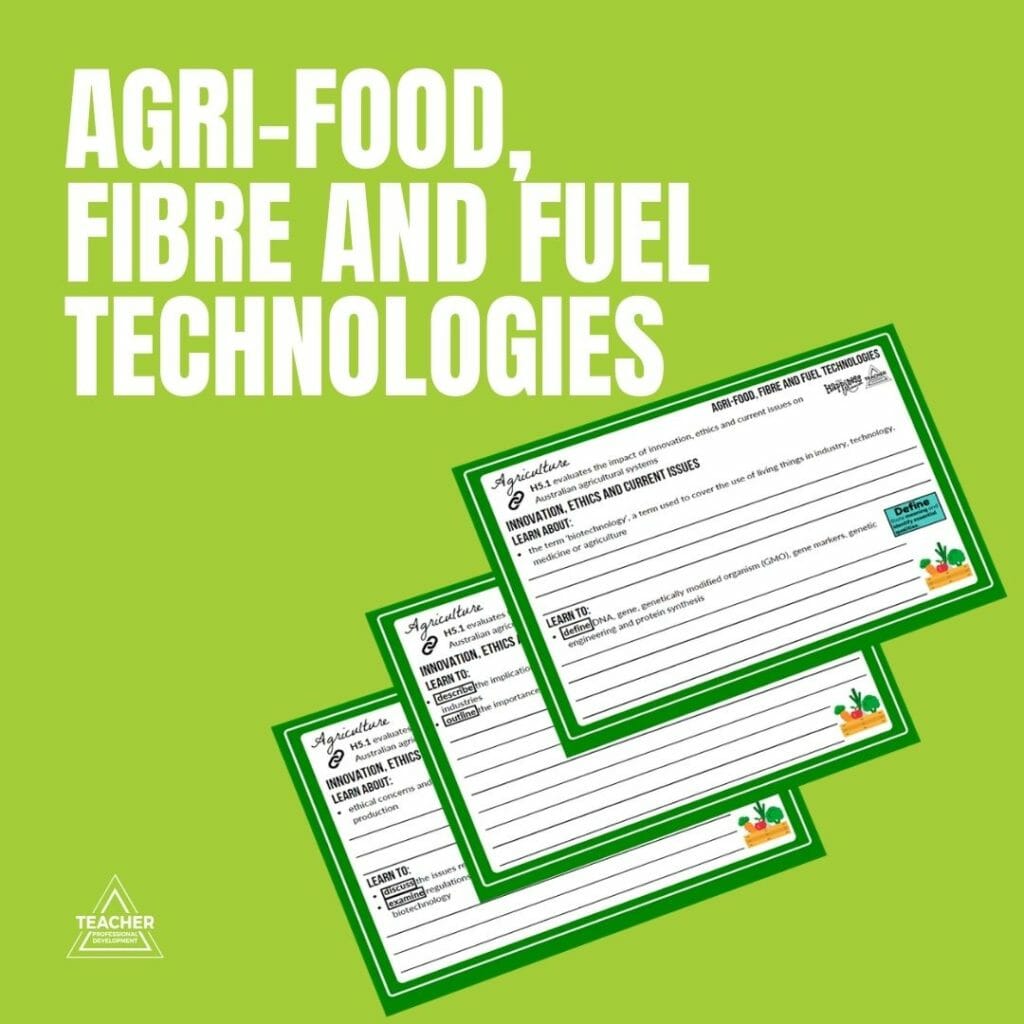 HSC Agriculture Study Templates - Teaching Resource