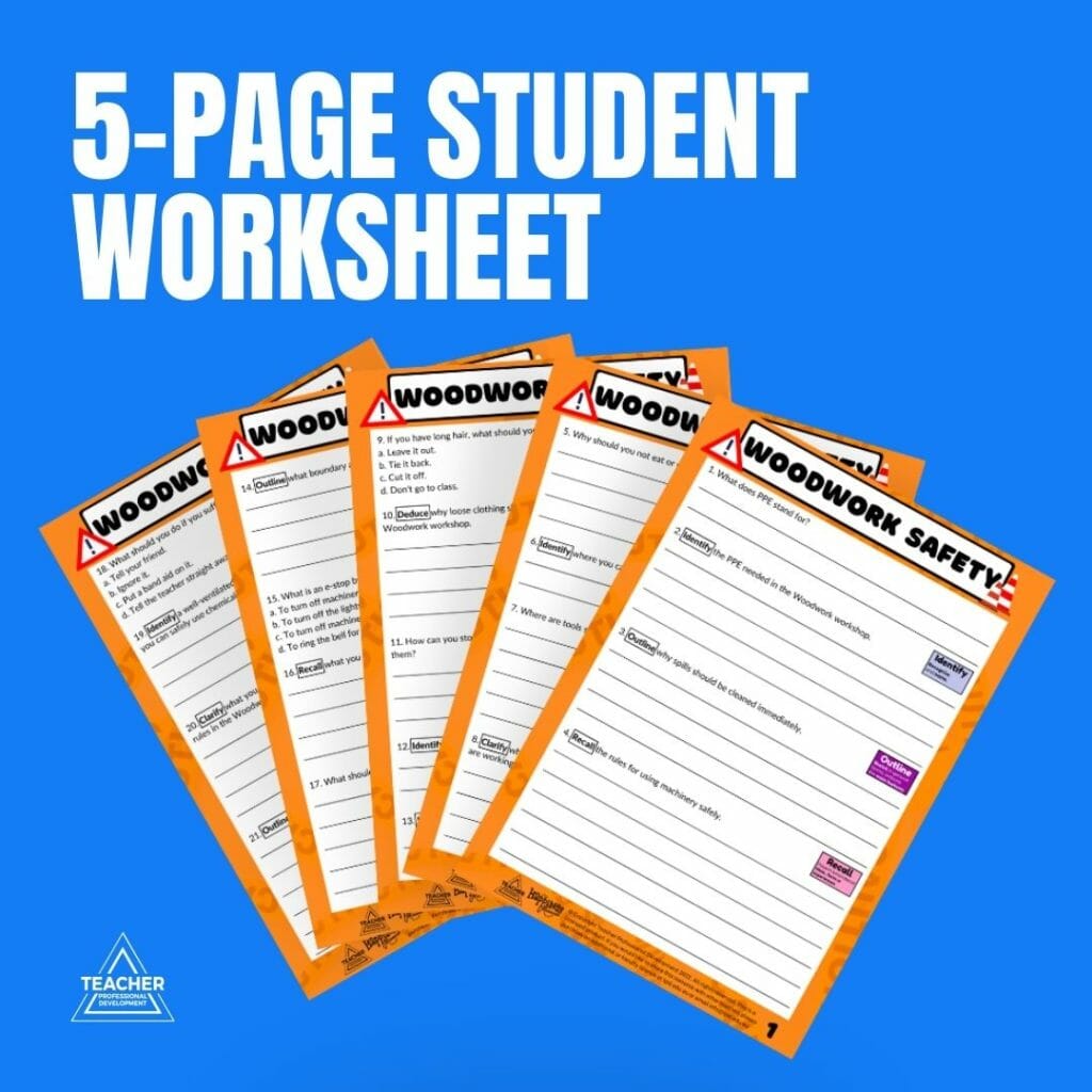 Woodwork Safety - Teacher Professional Development