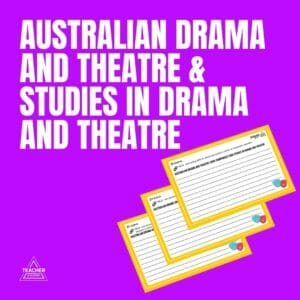 HSC Drama Study Templates - Teaching Resource