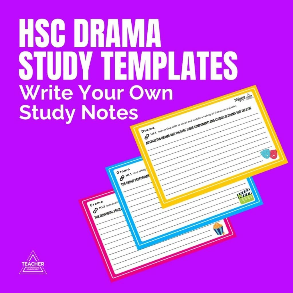 HSC Drama Study Templates - Teaching Resource