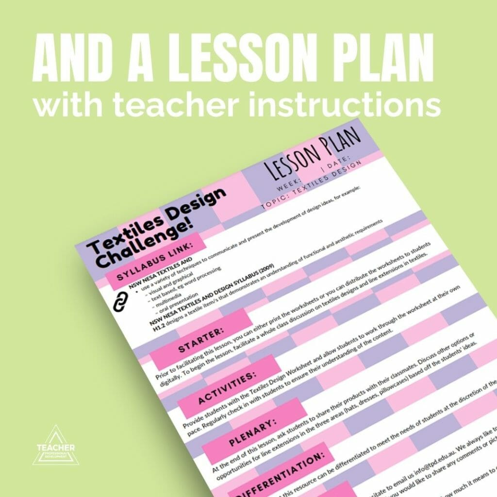 Textiles Design Challenge - Teacher Professional Development