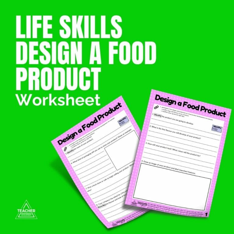Life Skills Food Safety - Teacher Professional Development