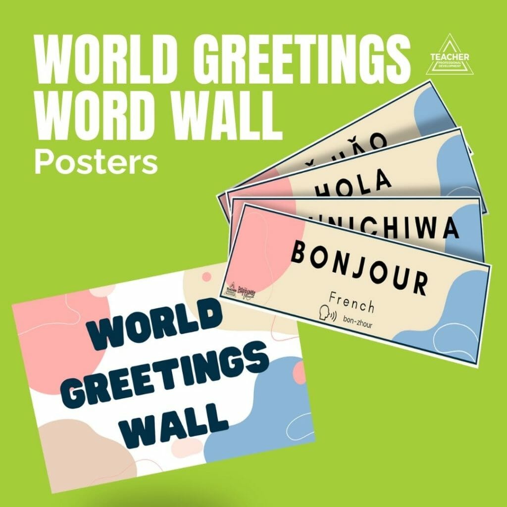 World Greeting Word Wall - Teacher Professional Development