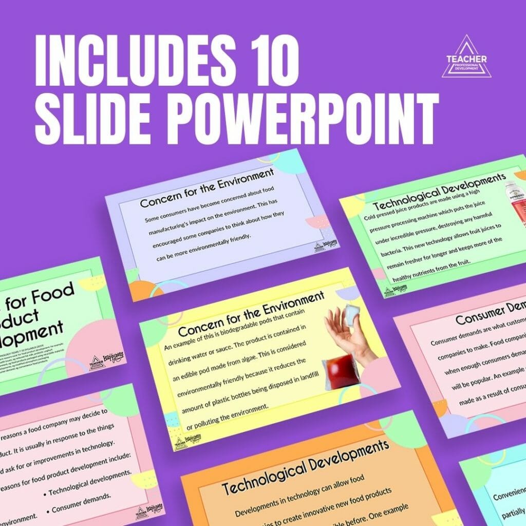 Life Skills Reasons for Food Product Development - Teacher Professional ...