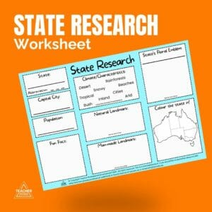 State Research Worksheet - Teacher Professional Development