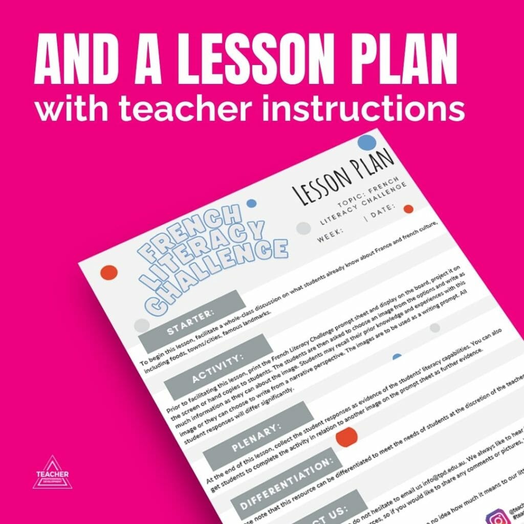 French Literacy Challenge - Teacher Professional Development