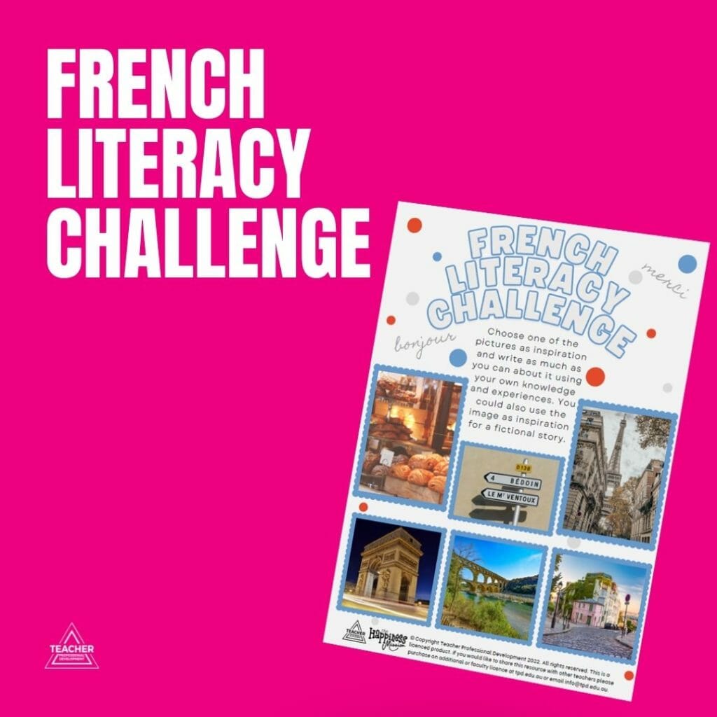 French Literacy Challenge - Teacher Professional Development