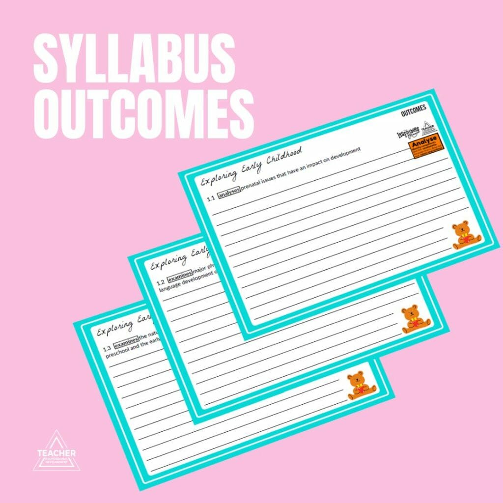 HSC Exploring Early Childhood Study Templates - Resource