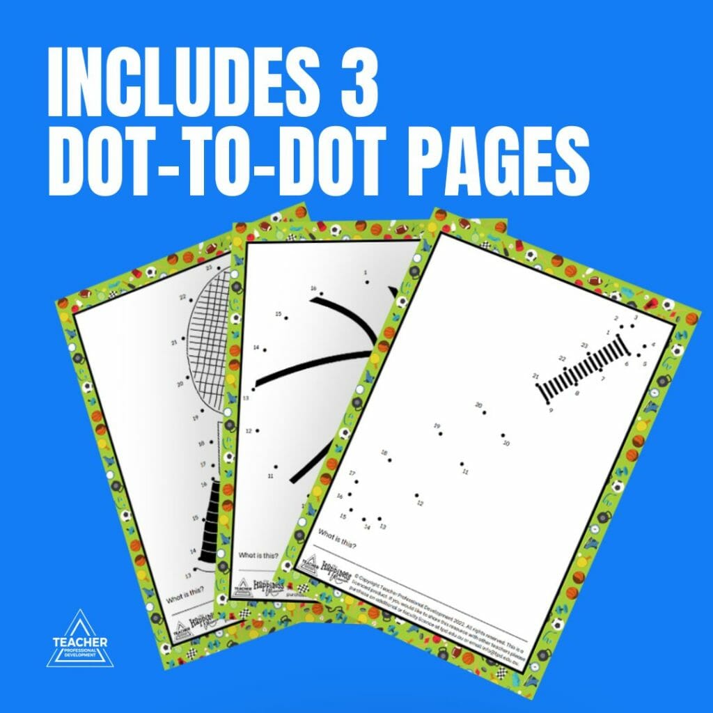Life Skills Sport Dot-to-Dot Worksheets - Teacher Professional Development