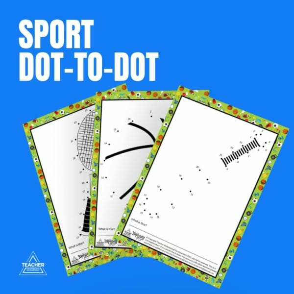 Life Skills Sport Dot-to-Dot Worksheets - Teacher Professional Development