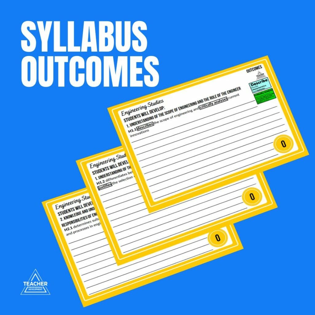 HSC Engineering Studies Study Templates - Teacher Professional Development