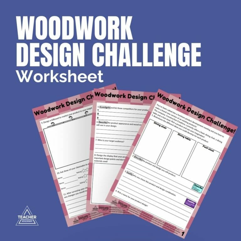 Woodwork Design Challenge - Teacher Professional Development