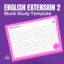 HSC English Extension Study Templates - Teaching Resource